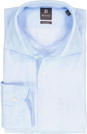 Boggi Milano Herren Hemd blau