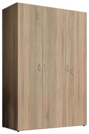 Boxxx Dreht&uuml;renschrank, Sonoma Eiche, Holzwerkstoff, 4 F&auml;cher, 121x176x51 cm, Schlafzimmer, Kleiderschr&auml;nke, Dreht&uuml;renschr&auml;nke