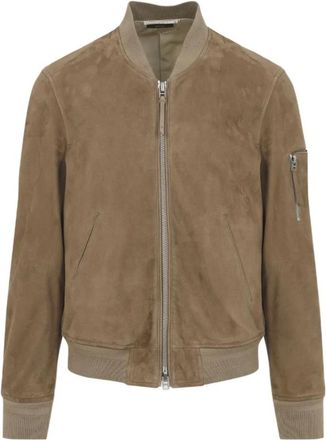 Tom Ford Homme, Vestes, Brun, Taille: XL Bomber en daim l&eacute;ger