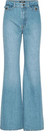 Rotate Rotate Birger Christensen, Femme, Jeans, Bleu, Taille: W29 Flared Highwaisted Jeans