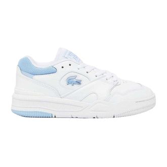Lacoste Lineshot Sneaker f&uuml;r Damen, Leder (Wei&szlig;/Blau)