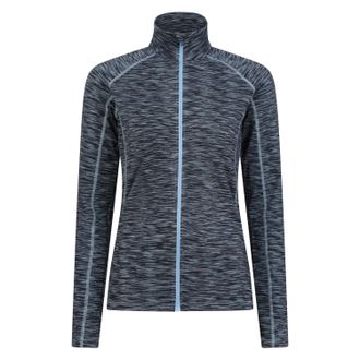 Mountain Warehouse Bend & Stretch Midlayer Durchgehender Rei&szlig;verschluss f&uuml;r Damen (Dunkelblau)