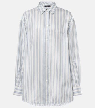 Gucci Chemise en soie &agrave; rayures