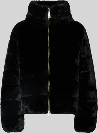 s.Oliver Black Label Webpelzjacke mit Zweiwege Rei&szlig;verschluss