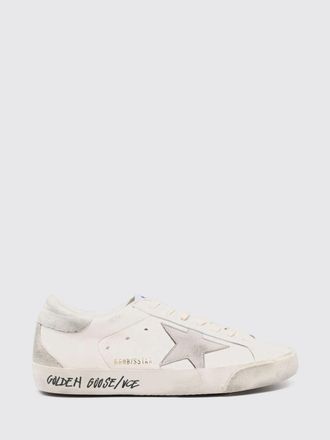 Golden Goose Baskets basses en cuir et daim &agrave; effet us&eacute;