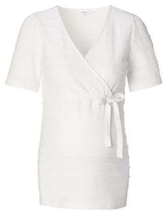 Noppies Damen Top Arua Nursing Short Sleeve T Shirt, Jet Stream - P638, 38 EU