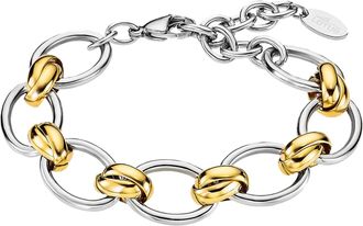Lotus Armband für Damen aus Edelstahl in der Farbe Silber und Gold, Länge: 21,3 cm, LS2359-2/1