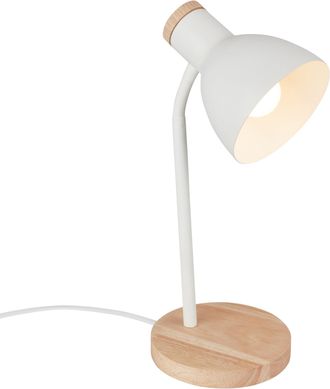 Briloner Nachttischlampe mit Kabelschalter, schwenkbar, E14, max. 10W, Tischlampe, Lampe, Schreibtischlampe, Tischleuchte, Bürolampe, Leselampe Bett, Leselicht