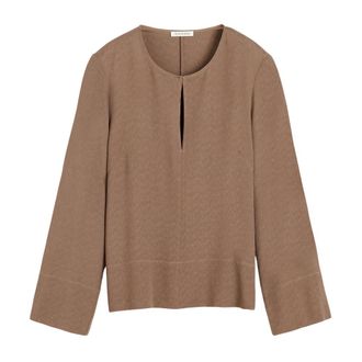 By Malene Birger Femme, Blouses et Chemises, Brun, Taille: 40 FR Malukka Blouse