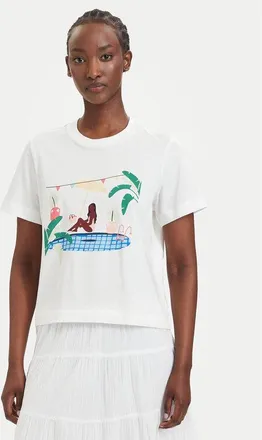 Vero Moda T-Shirt Emily 10344804 Wei&szlig; Regular Fit