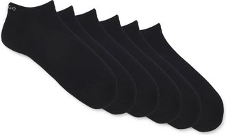 HUGO BOSS Damen 6p Uni Cc W Sneakersocken, Black1, 39-42 EU