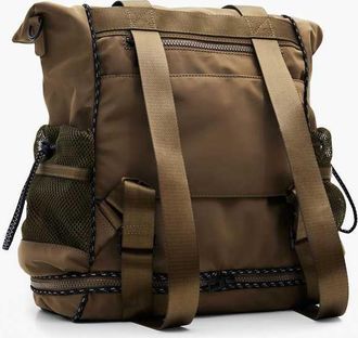 Desigual Grand sac &agrave; dos de voyage multipositions - Vert