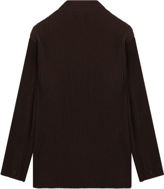 Issey Miyake Pleated Pliss&eacute; Jacket - Brown