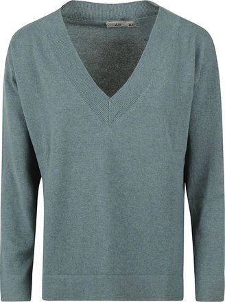 Eleven 88 V-Pullover - Grün