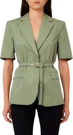 Liu Jo Femme, Vestes, Vert, Taille: 42 FR Ca6279T297A.p9639 Blazer Ceintur&eacute;