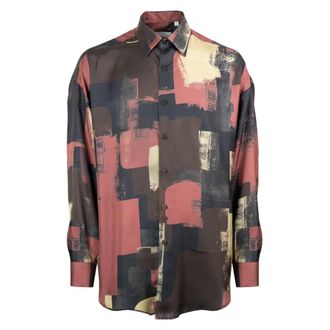 Costumein Chemise &agrave; Manches Longues Imprim&eacute; Abstrait - Homme - Chemises - Multicolore - Taille: L