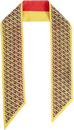 Tory Burch Femme, Accessoires, Jaune, Taille: ONE Size Twilly en soie