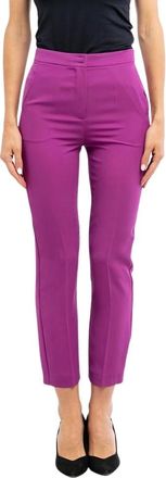 Patrizia Pepe Femme, Pantalons, Violet, Taille: 38 FR Pantalon Corsaire Dazzle