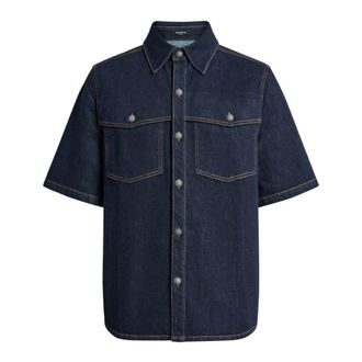 Balmain Denim Overshirt - - Shirts - Herren - Blau - M