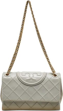 Tory Burch Gesteppte Flemming Schultertasche - Grau