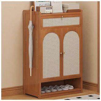 Generic Schuhbank,Landhausschrank mit T&uuml;ren,gro&szlig;es 7-st&ouml;ckiges Regal,freistehendes Regal f&uuml;r Eingangsbereich,Flur,Kleiderschrank,Schlafzimmer,Wohnzimmer