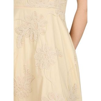 Rotate Robe midi ample &agrave; broderie en coton