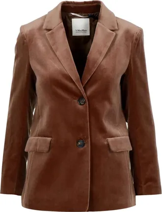 Max Mara Femme, Vestes, Brun, Taille: 40 FR Veste crois&eacute;e