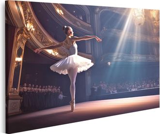 Islandburner Bild auf Leinwand Ballerina im Scheinwerferlicht auf der Bühne für Schlafzimmer Tanzliebhaber Theater Bilder Wandbilder Poster