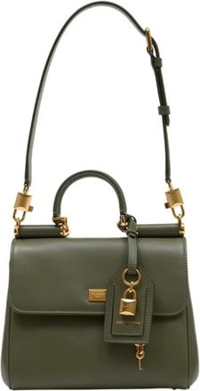 Dolce & Gabbana Femme, Sacs, Vert, Taille: ONE Size My Sicily Handbag