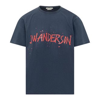 J.W.Anderson Circular T-shirt - - Tops - Herren - Blau - S