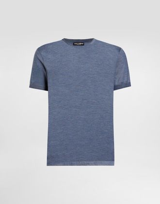 Dolce & Gabbana Silk T-shirt - Mann T-shirts Und Polos Grey 48