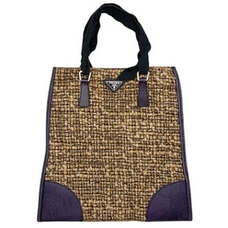 Prada Sac cabas vintage Pre-owned - Femme - Pre-owned - Brun - Taille: ONE Size