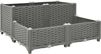 vidaXL Lit surélevé 80x80x38 cm Polypropylène