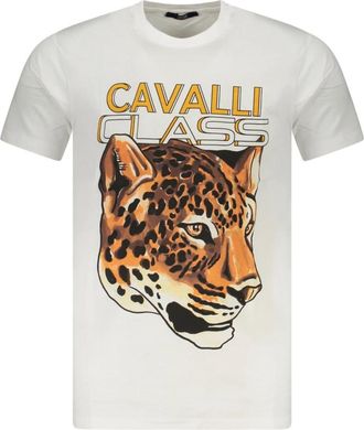 Cavalli Kurz&auml;rmeliges T-Shirt - - Tops - Herren - Wei&szlig; - L