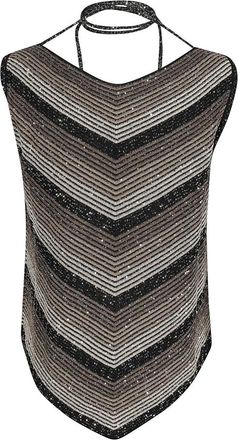 D.exterior Femme, Tops, Noir, Taille: 40 FR Degrade Lurex Top