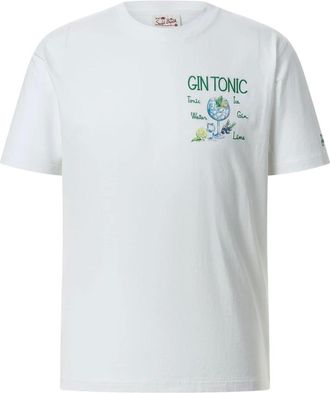 Saint Barth Homme, Tops, Blanc, Taille: 2XL T-Shirt Portofino
