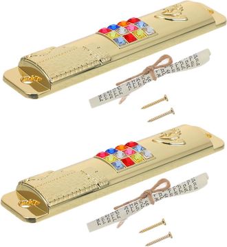 Valiclud 2 Sätze Metall Mezuzah Dekoration mit Koscher Schriftrolle Retro Jüdisches Türpfosten Schmuck Zinklegierung Handwerk für und Religiöse Türverzierung