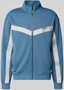 HUGO BOSS Relaxed Fit Sweatjacke mit Chevron-Tape Modell DARTI