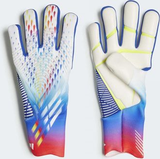 adidas Adidas Unisex-Adult Goalkeeper Gloves Pred Gl Pro, White/White/Brcyan, HH8745, 10- EU
