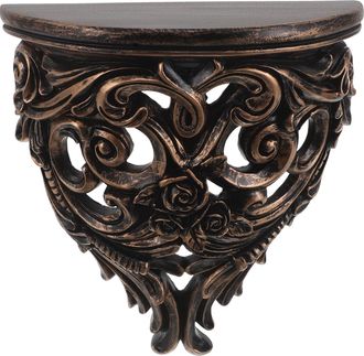 BESPORTBLE Antikes Wandregal - Schwebende Regale aus Kunstharz im viktorianischen Stil f&uuml;r Schlafzimmer, Eingangsbereich und Badezimmer - Dekoratives Barock-Wand