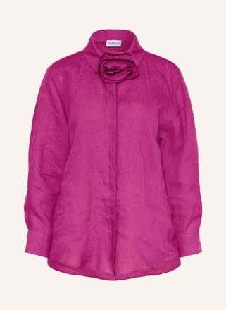 Marella Leinenbluse Mlseditore Mit Abnehmbarer Schluppe pink