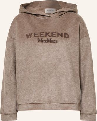 Max Mara Weekend Max Mara Fleece-Hoodie Vetrino braun
