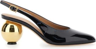 Ferragamo Femme, Chaussures, Noir, Taille: 37 EU Escarpin Slingback Tessie