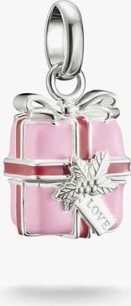 Thomas Sabo Anhänger in Silberoptik, Rosa und Rot