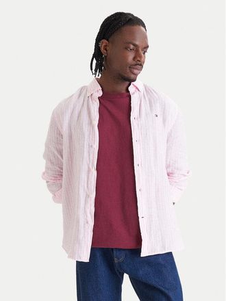 Tommy Hilfiger Hemd Bengal MW0MW42400 Rosa Regular Fit
