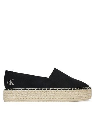 Calvin Klein Jeans Espadrilles Flatform Esdparille Mg/Hdw YW0YW01737 Schwarz