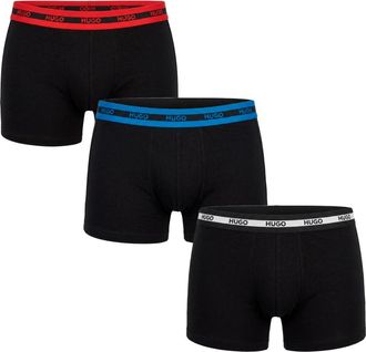 HUGO BOSS Homme, Sous-v&ecirc;tements, Noir, Taille: XL Trunk Triplet Planet