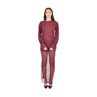 Nensi Dojaka Drapiertes Maxikleid - - Dresses - Damen - Rot - M