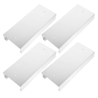 Cabilock Veemoon 4 St&uuml;ck Wandmontiertes H&auml;ngeregal f&uuml;r Einmachgl&auml;ser Metall Organizer zur Aufbewahrung von 39In Einmachgl&auml;sern unter K&uuml;chenschr&auml;nken Platzspare