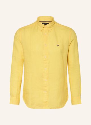 Tommy Hilfiger Leinenhemd Regular Fit gelb